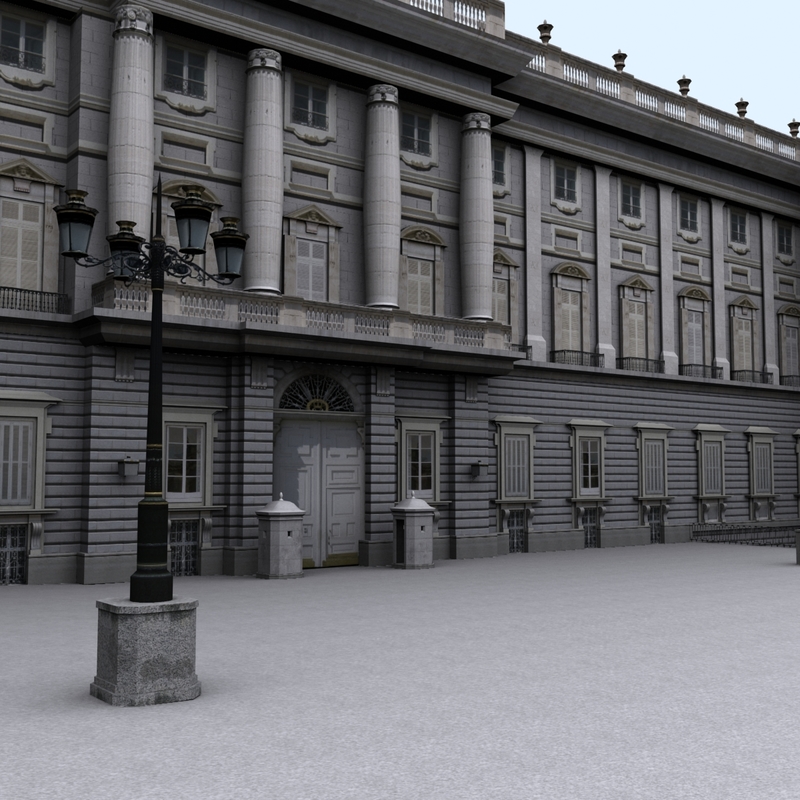 3d model of royal palace madrid