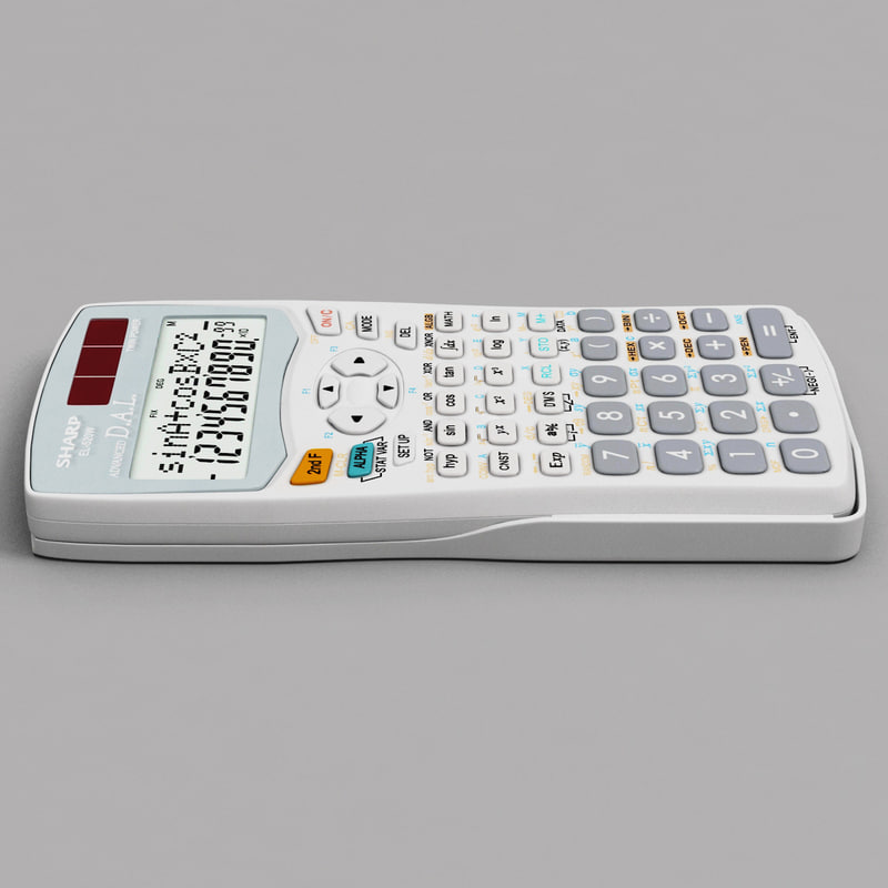 calculator sharp el-520w white max