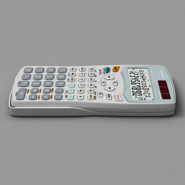 calculator sharp el-520w white max