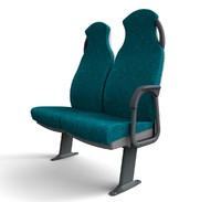 bus seat 3d model