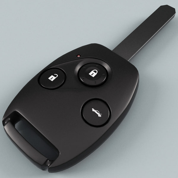 remote key fobs 3d model