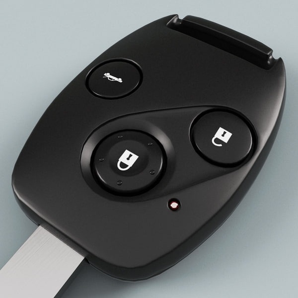 remote key fobs 3d model