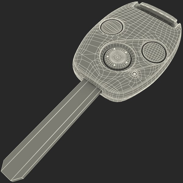 remote key fobs 3d model