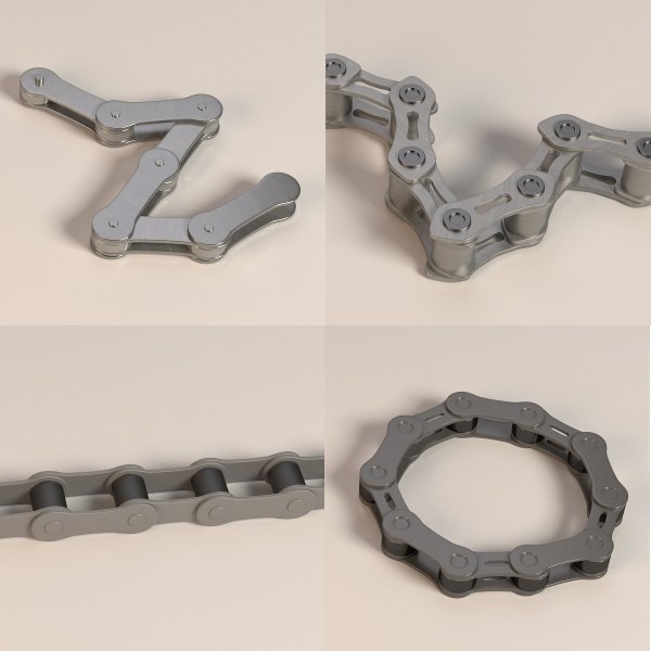 bike chains 3d model