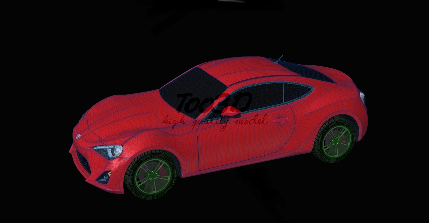 3d toyota ft-86 gt-86 model