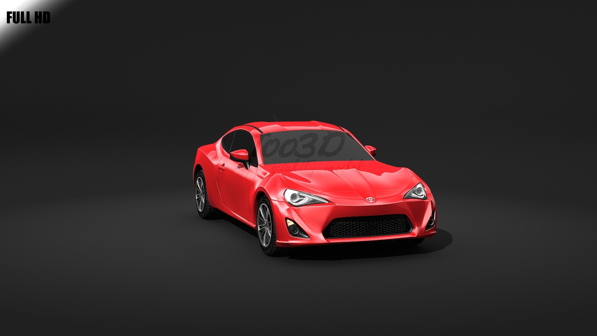 3d toyota ft-86 gt-86 model