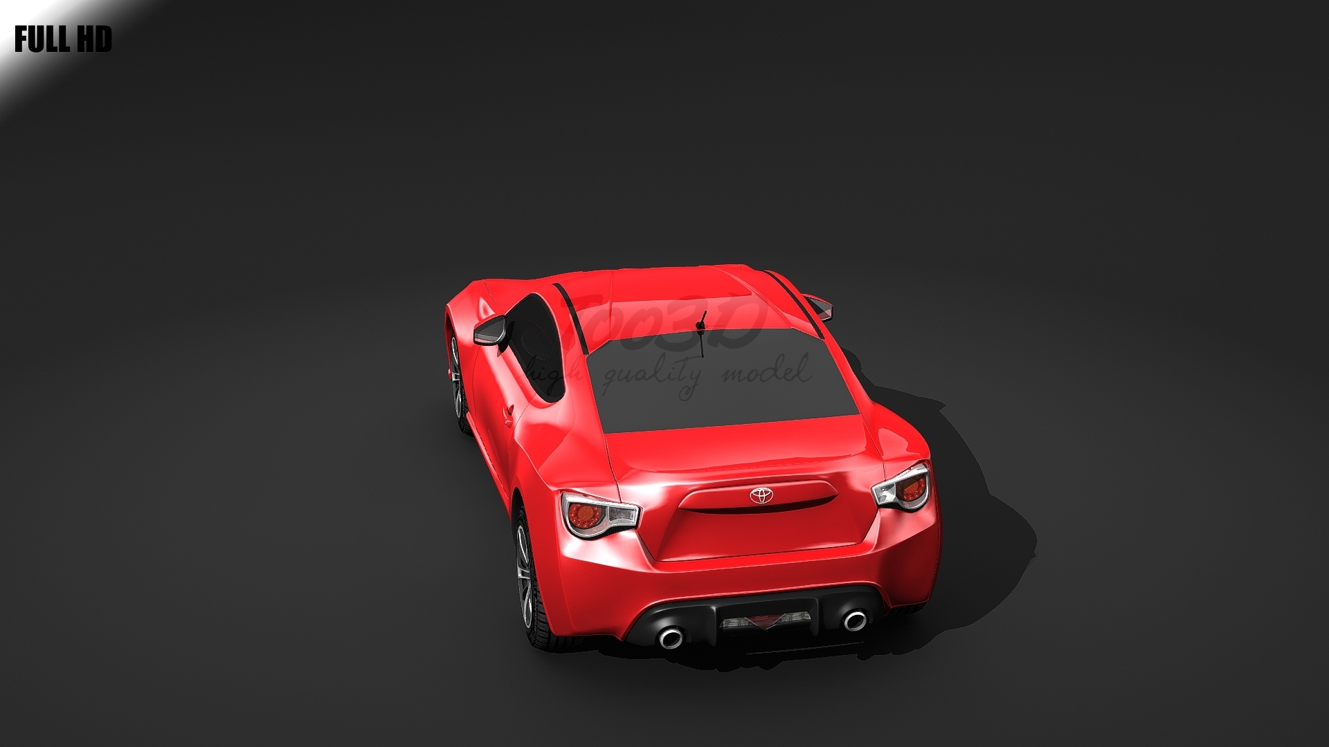 3d toyota ft-86 gt-86 model