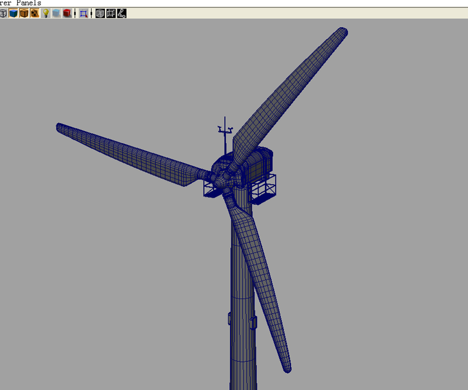 3d windmills model