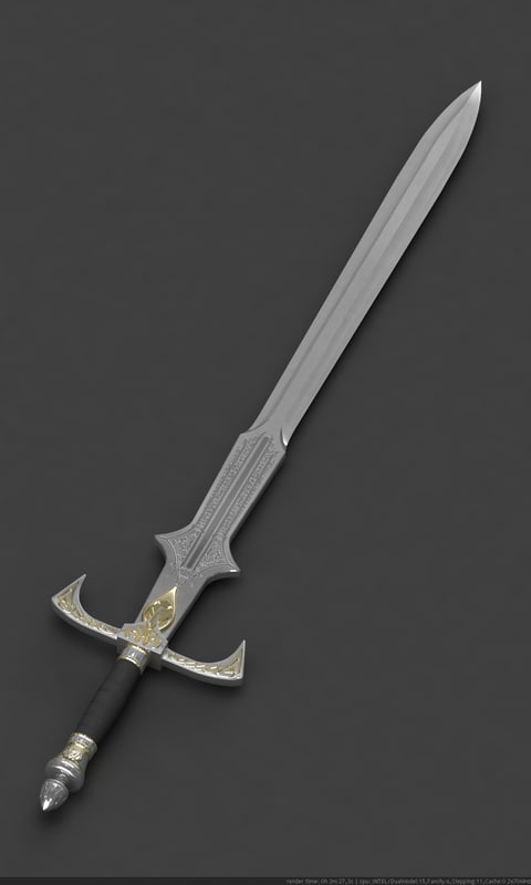 3d sword model