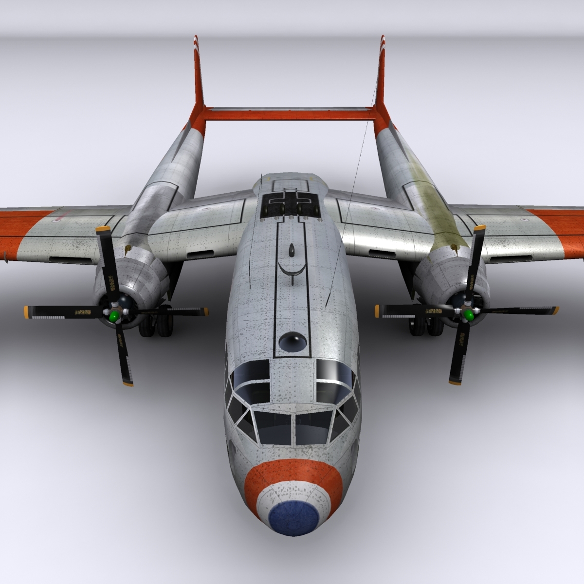 3d c-119 flying boxcar transport
