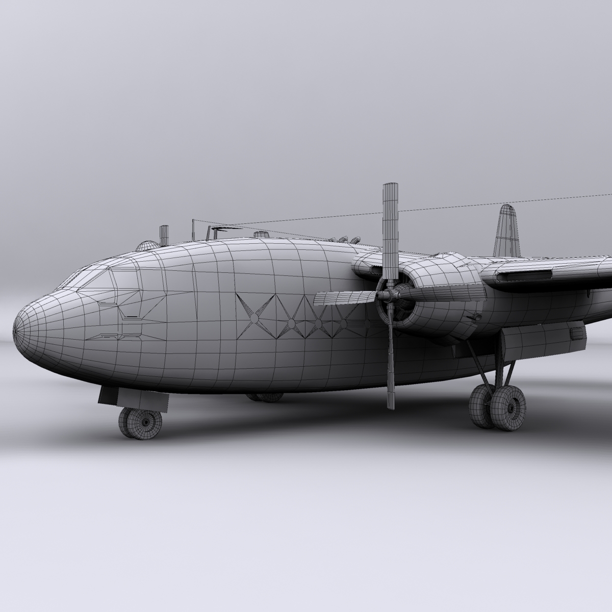 3d c-119 flying boxcar transport