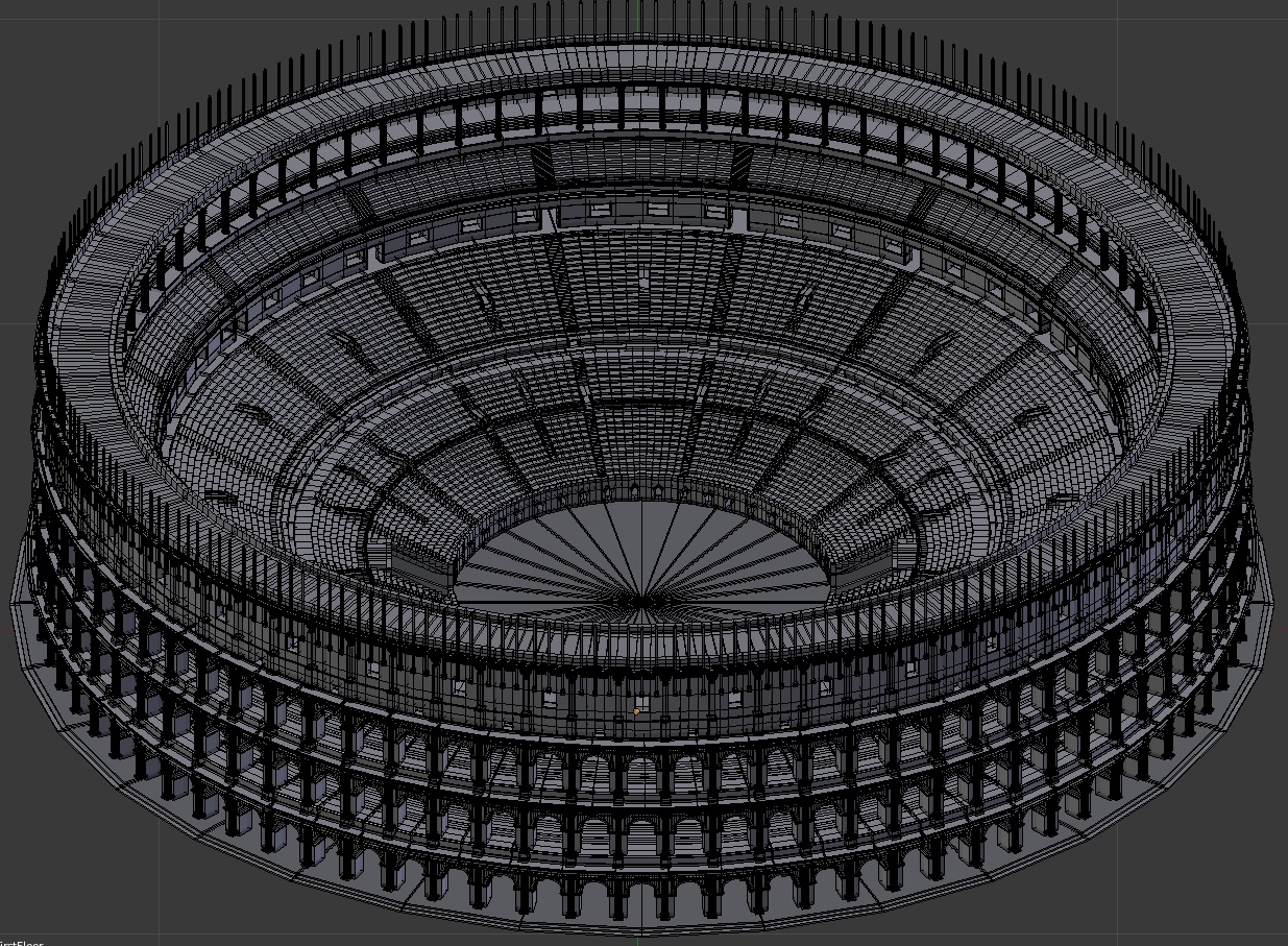 3ds max colosseum reconstruction