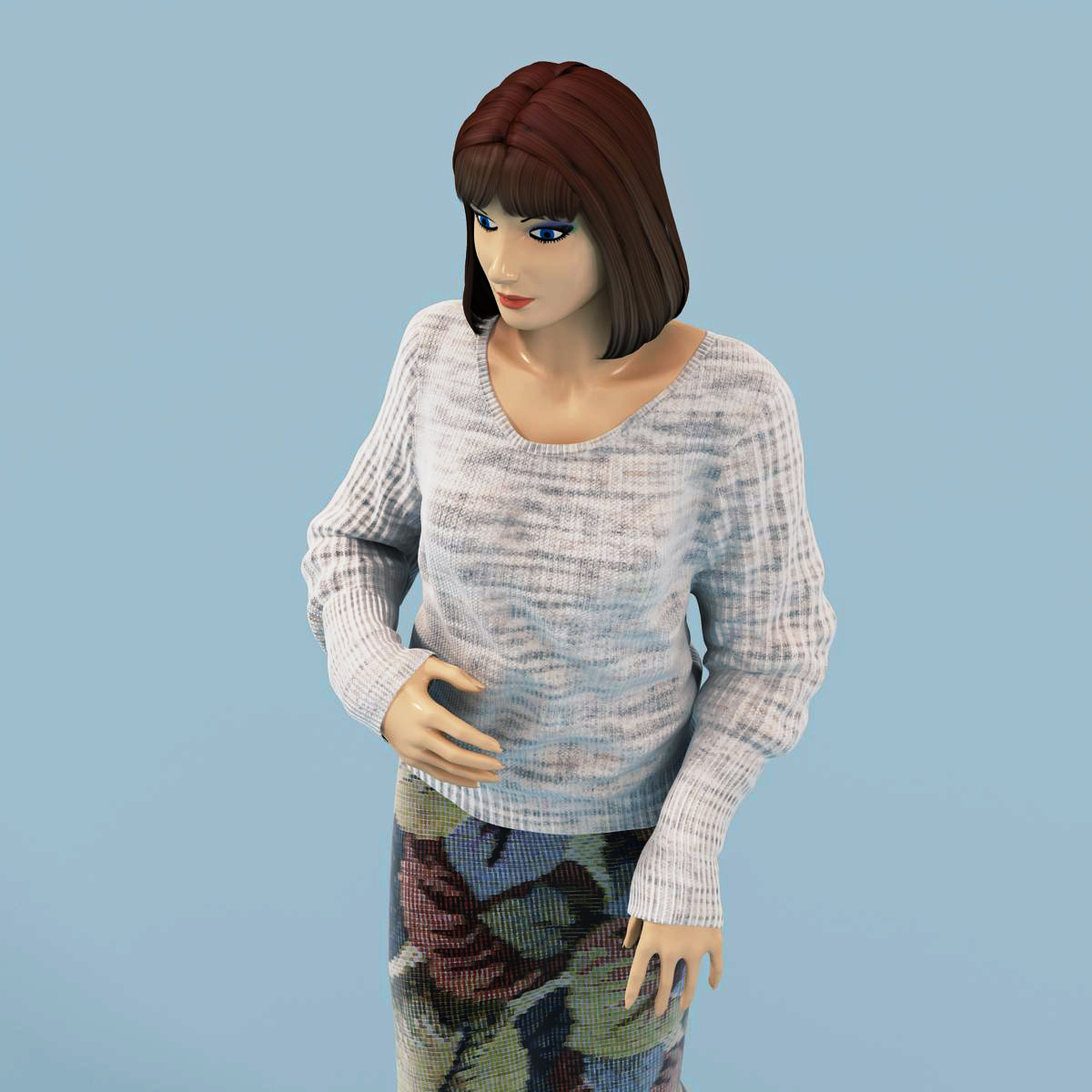 female mannequin v3 3d model