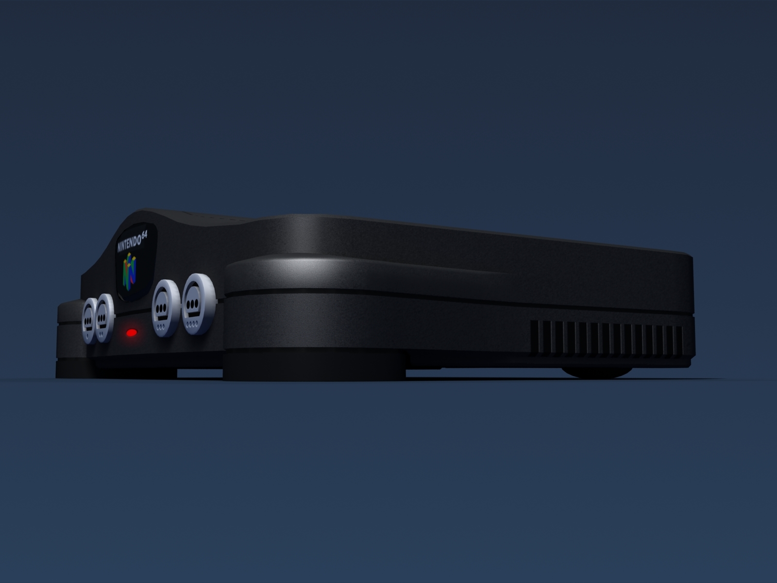 3d nintendo 64 video console model