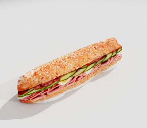 3D Sandwich Models | TurboSquid