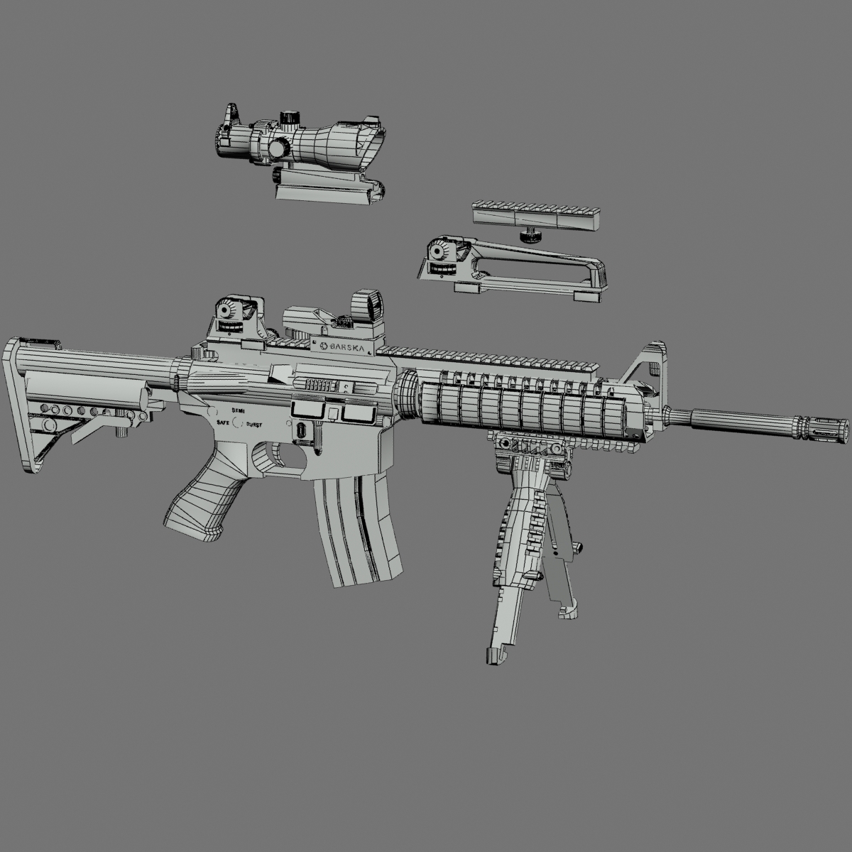 colt m4a1 3d model