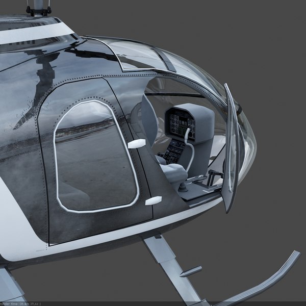 md 530 helicopter interior 3ds