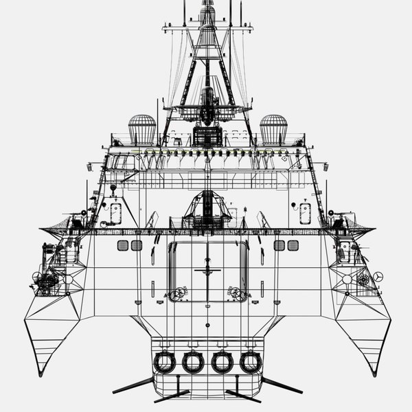 littoral combat ship lcs 3d model