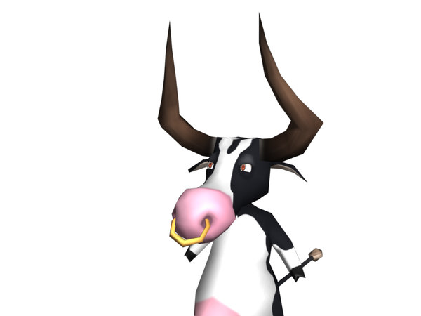 3d max hell bovine cow