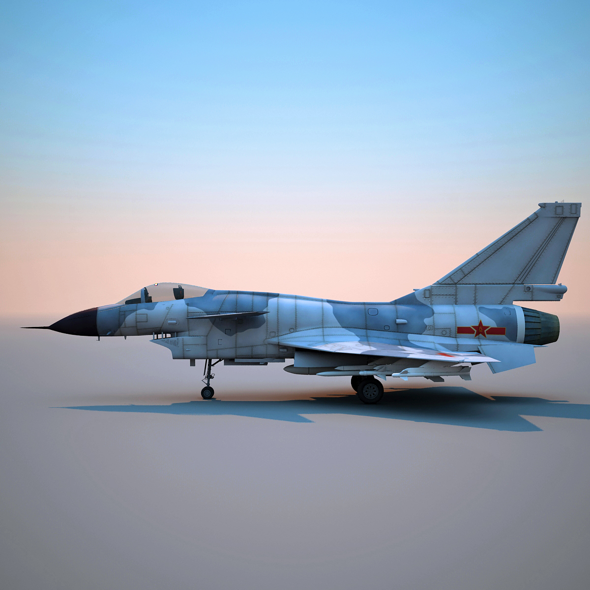 chengdu j-10 china fighter aircraft 3d c4d