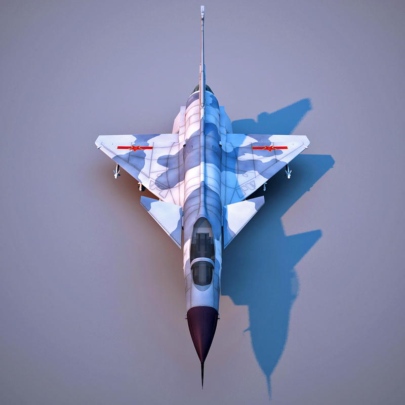 chengdu j-10 china fighter aircraft 3d c4d