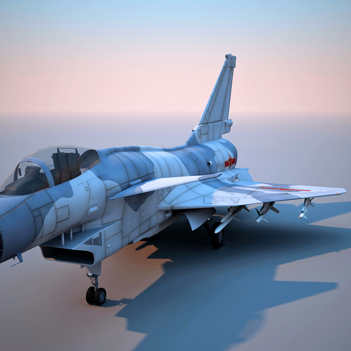 chengdu j-10 china fighter aircraft 3d c4d