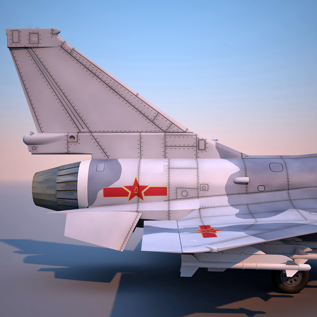 chengdu j-10 china fighter aircraft 3d c4d