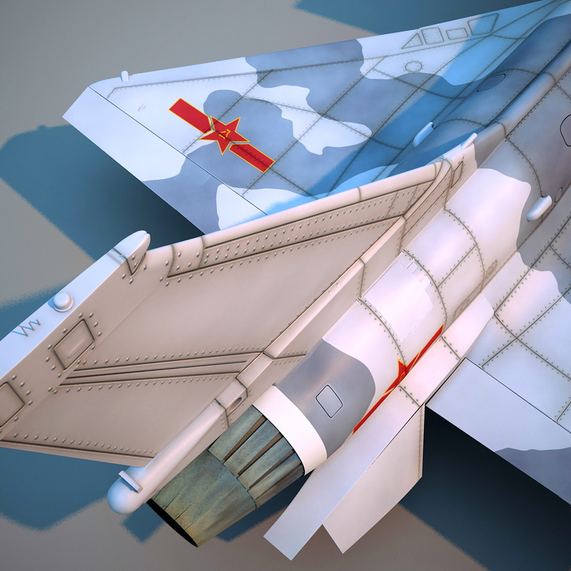 chengdu j-10 china fighter aircraft 3d c4d