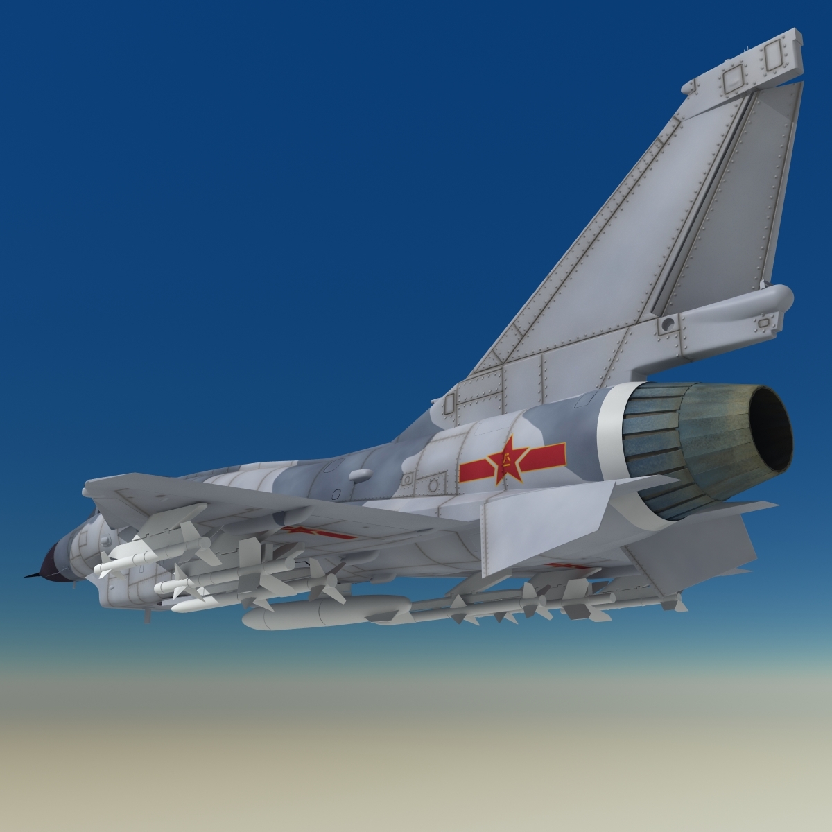 chengdu j-10 china fighter aircraft 3d c4d