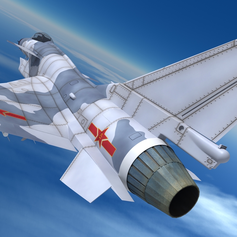 chengdu j-10 china fighter aircraft 3d c4d