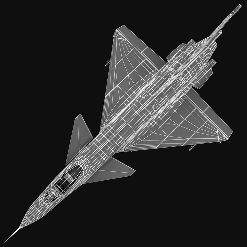 chengdu j-10 china fighter aircraft 3d c4d