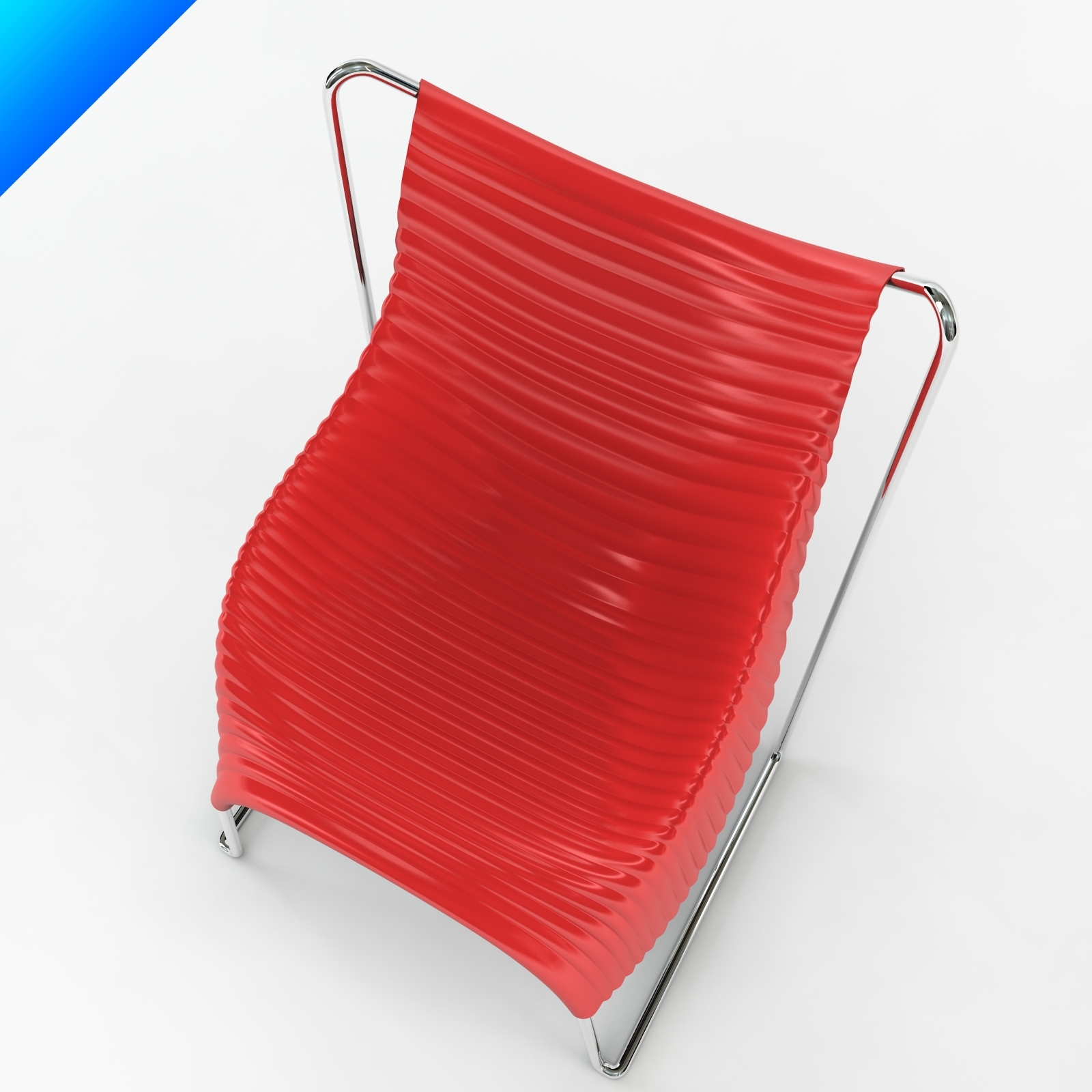 c4d wavy chair design ron arad