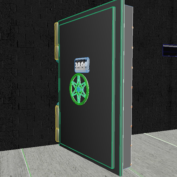 3d bank vault door