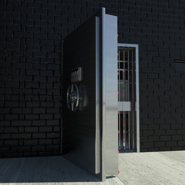 3d bank vault door