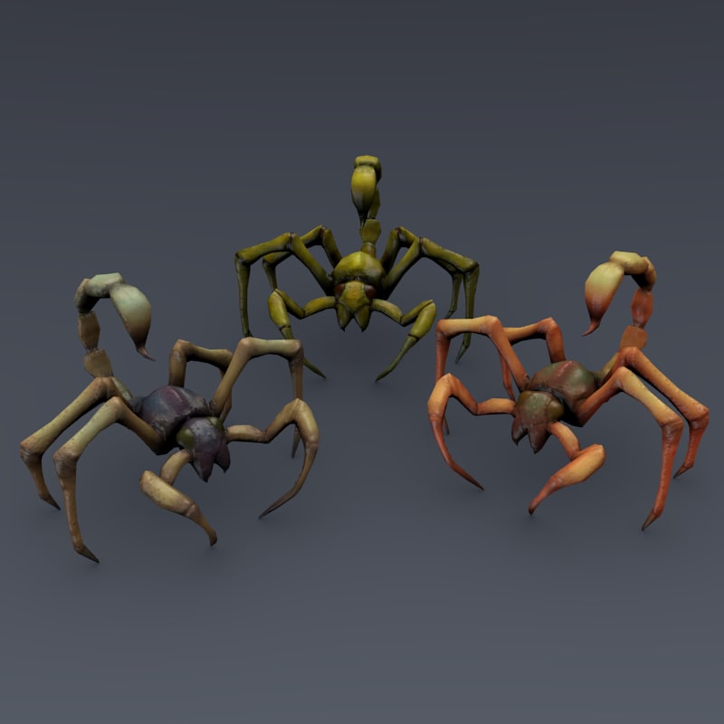 3d model insectoid monster