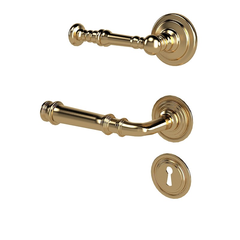 classic door handle 3d model