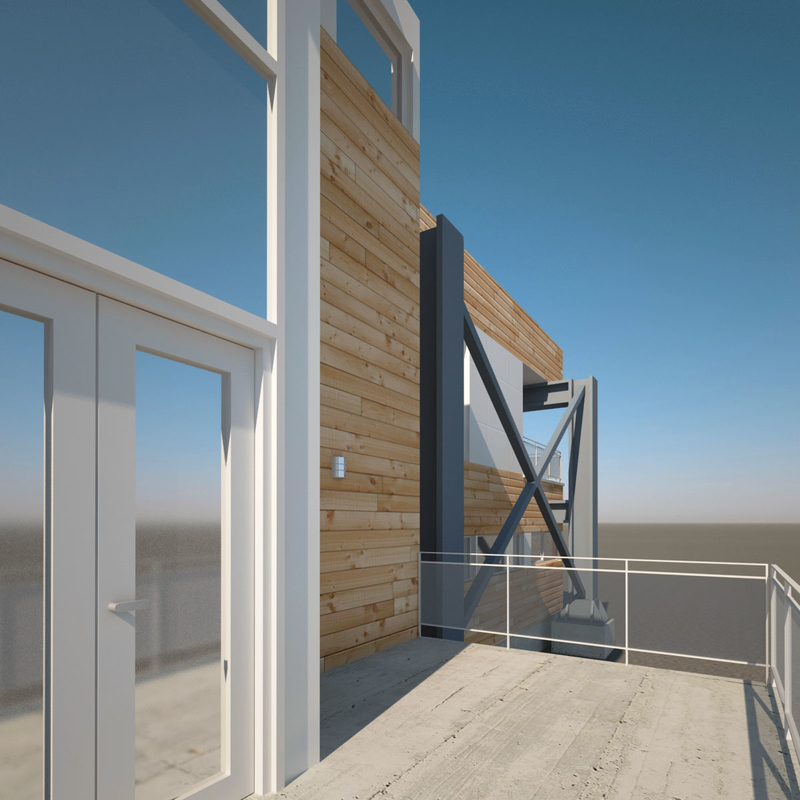 3d model of modern houses