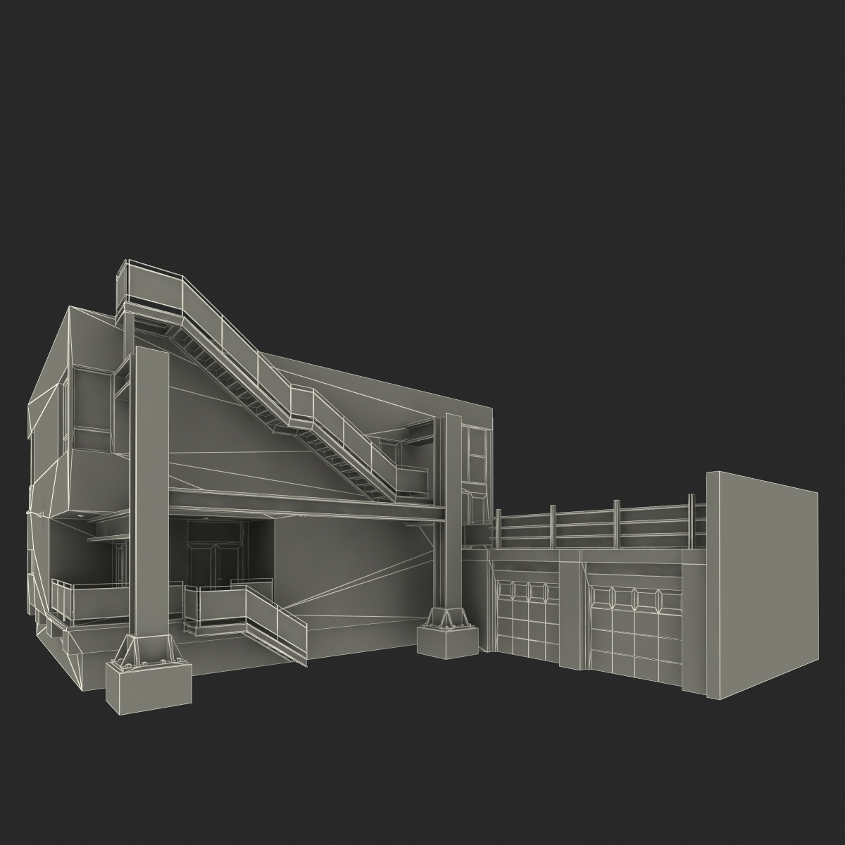 3d model of modern houses