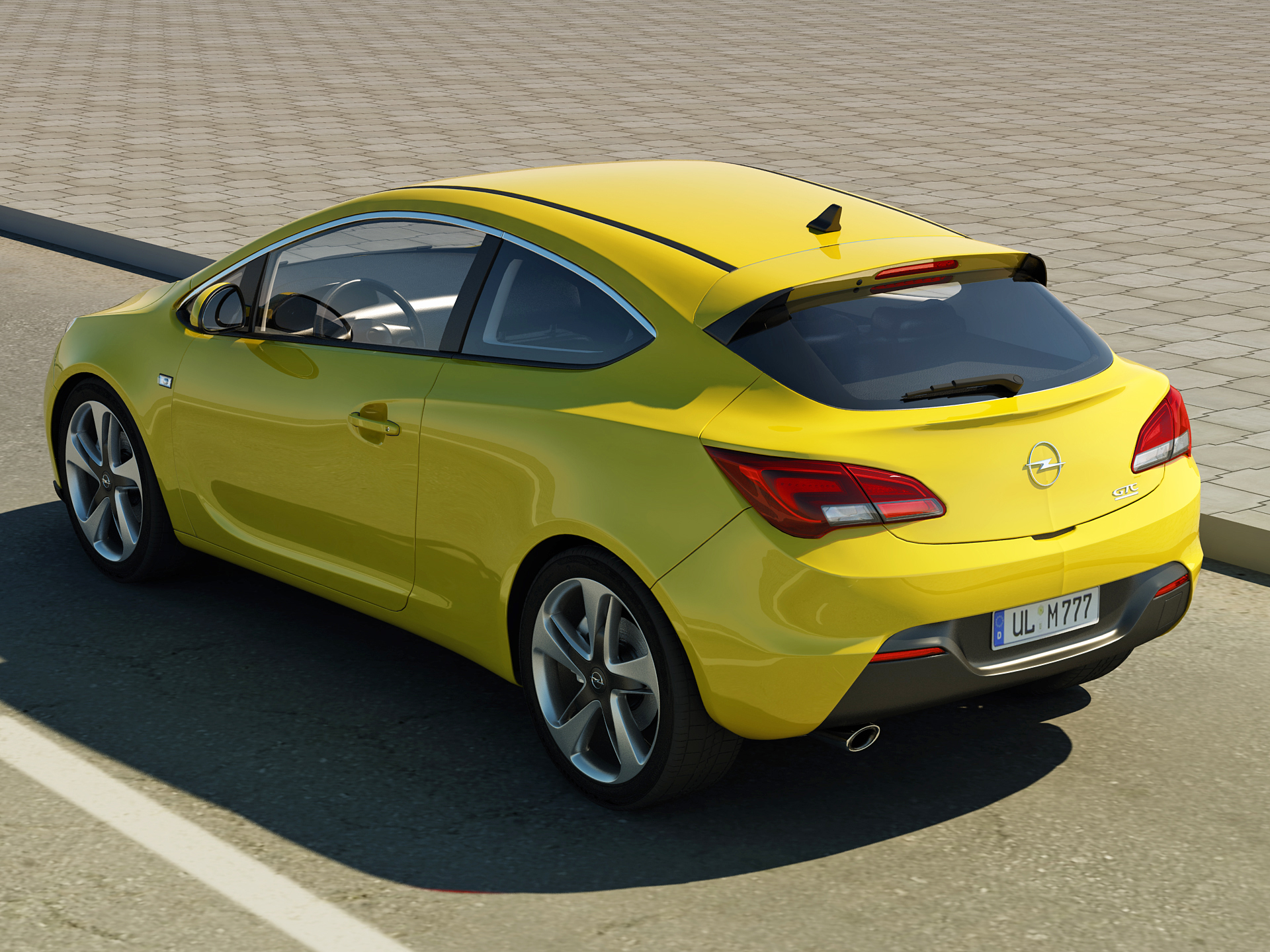 3d model opel astra gtc