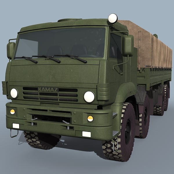 kamaz-6560 truck loader 3d 3ds