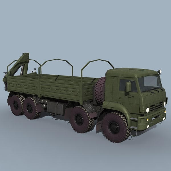 kamaz-6560 truck loader 3d 3ds