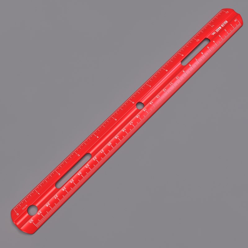 3d model plastic ruler