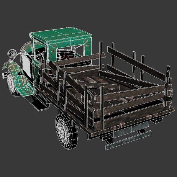 old pickup truck 3d model