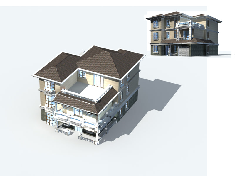 maya exterior rendering