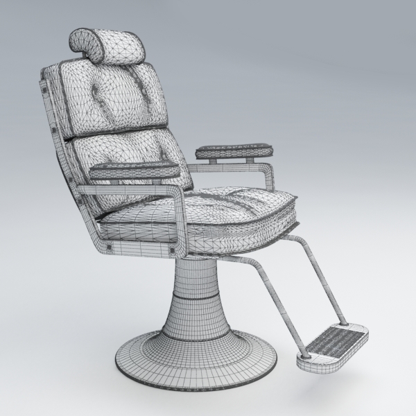 3ds max barber chair