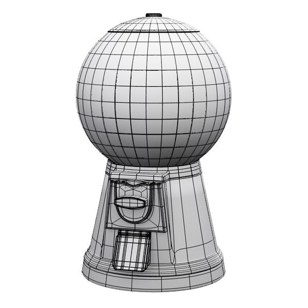 3d model gum gumball machine
