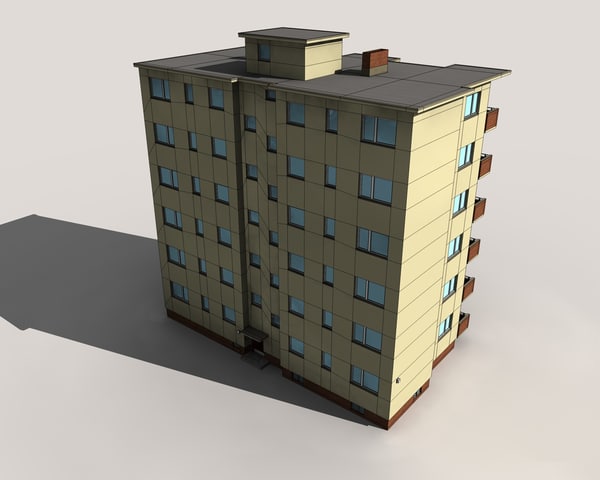 3d model of apartment building