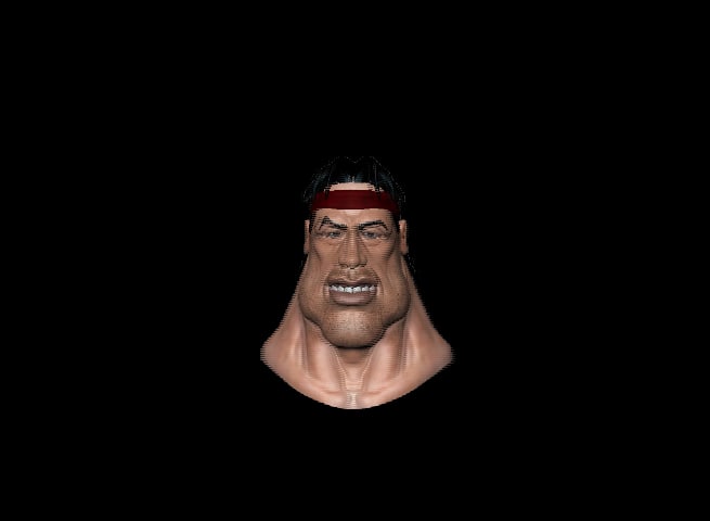 3d rambo head