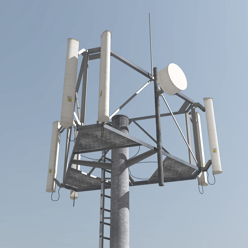 3d cell tower antenna