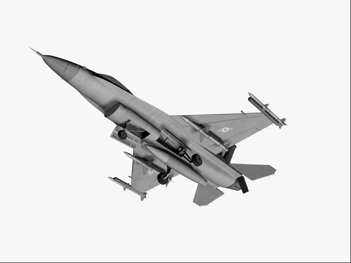 3d f-16 fighter jet model